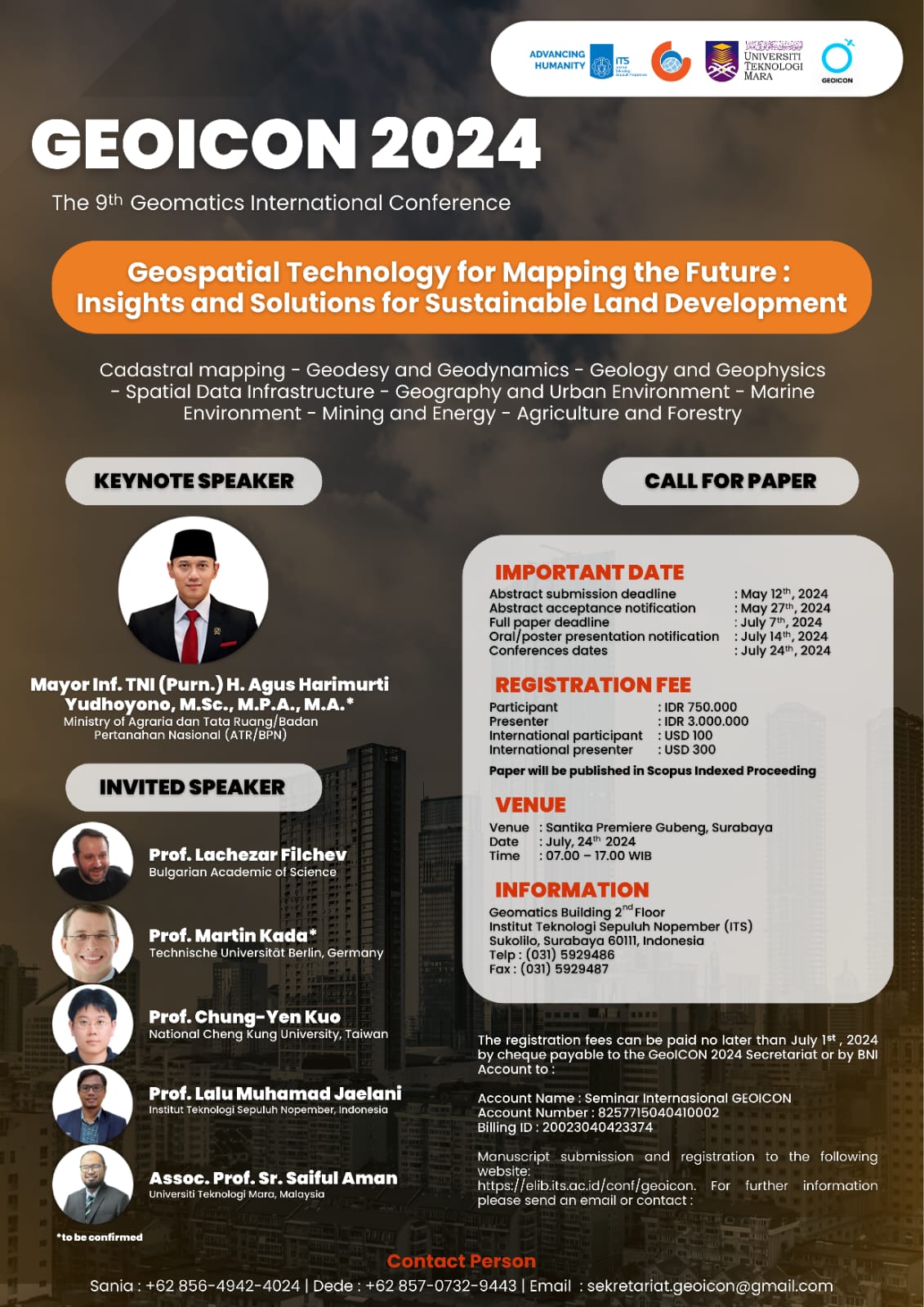 GEOMATICS INTERNATIONAL CONFERENCE 2024 – GeoICON