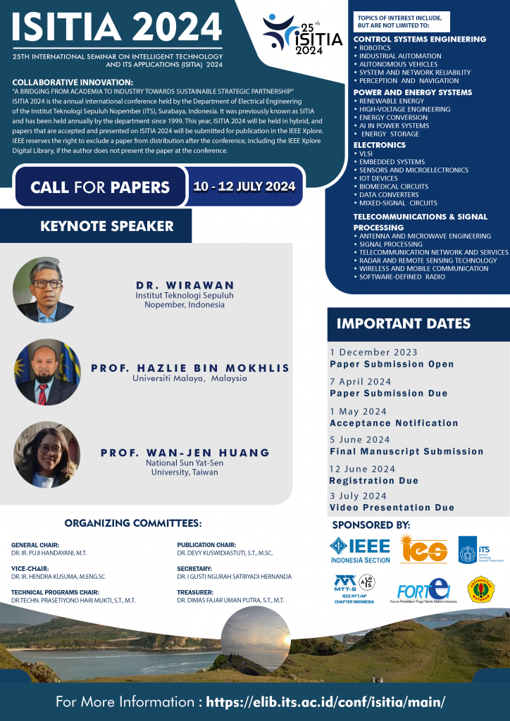 Call for Paper – ISITIA 2024